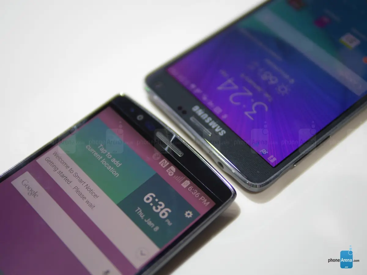 So sánh giao diện và phần cứng của LG G Flex 2 với Samsung Galaxy Note 4